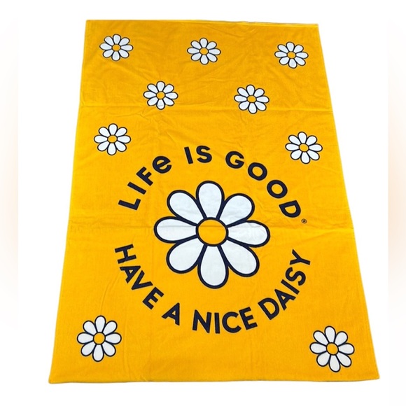 Life Is Good | Bath | Life Is Good Have A Nice Daisy Beach Towel | Poshmark